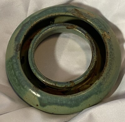 Seagrove NC Dirtworks Pottery Nelda French 3 1/2" Flower Ring | eBay
