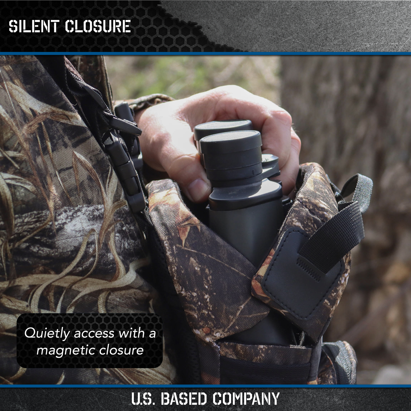 Tactical45 Binocular Hunting Harness with Rangefinder Pouch - Optic ...