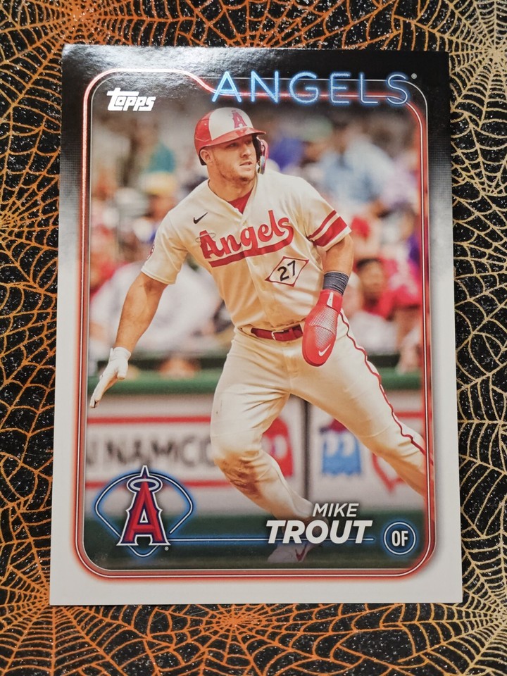 Mike Trout 2024 Topps Baseball Series 1 #OTB-6 Oversized Super Box Card ...