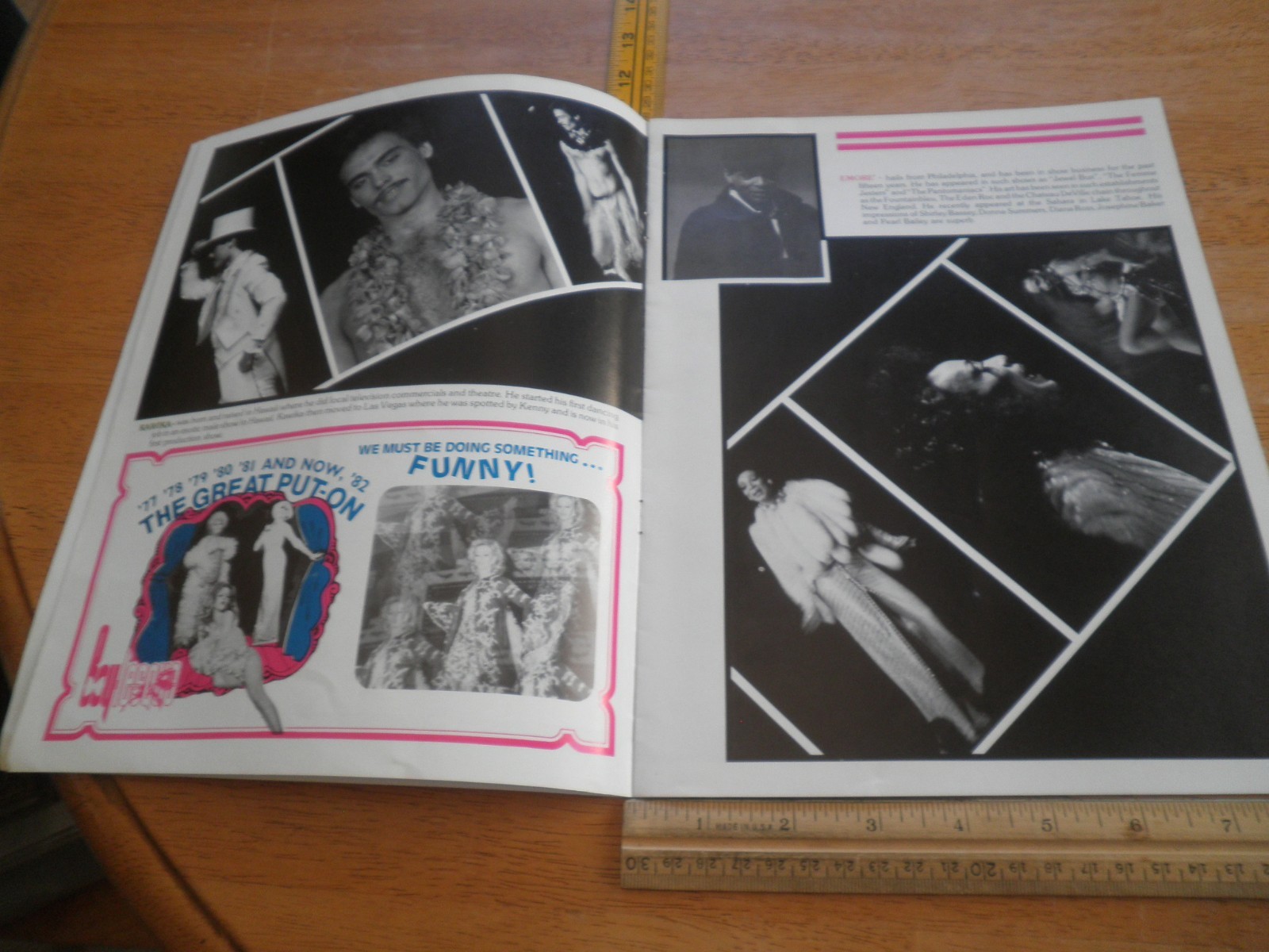 Kenny Kerr's Boy-Lesque cross dressing drag queen 1970s program Las ...
