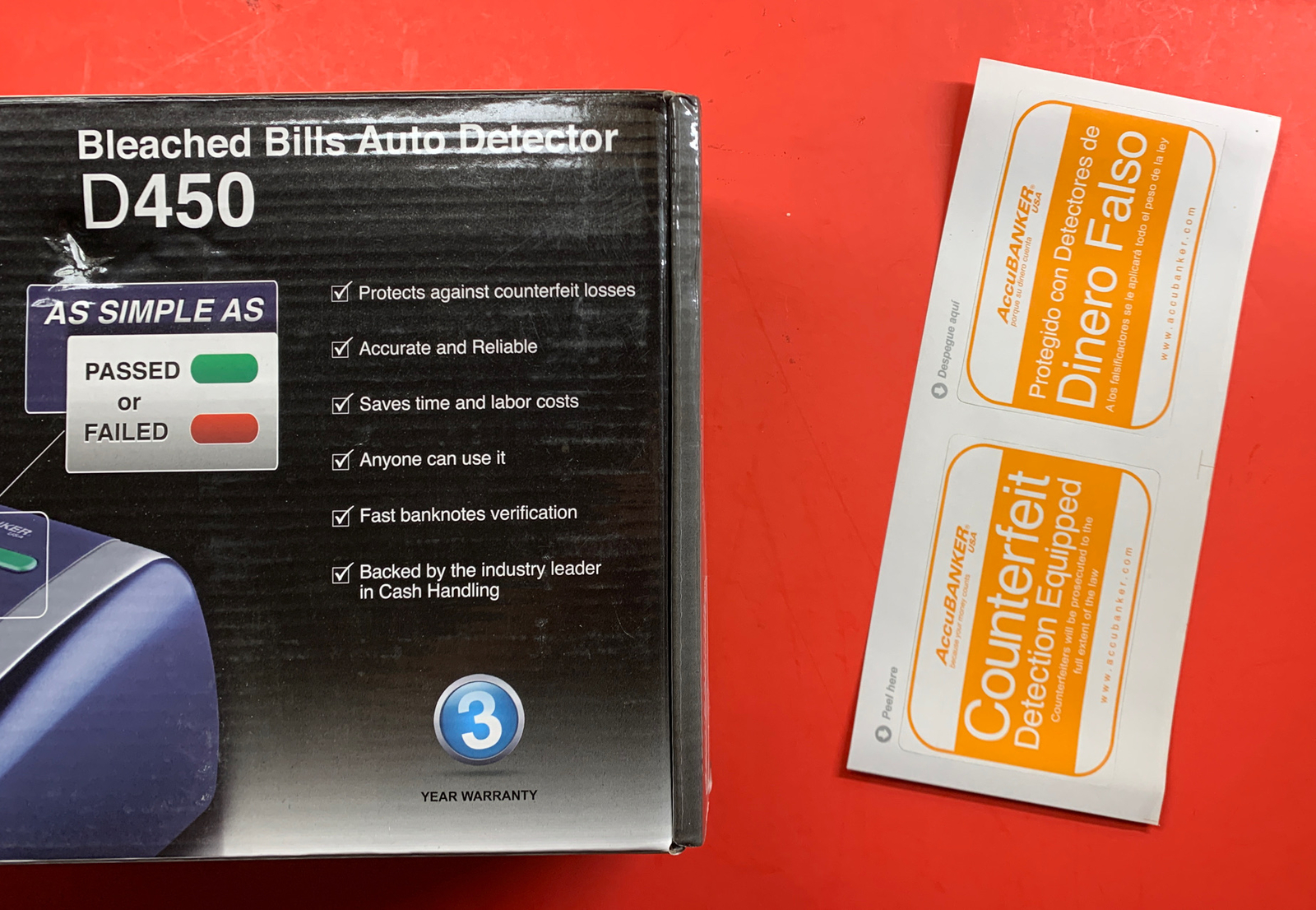 AccuBANKER D450 Bleached Bills Auto Detector - for sale online | eBay