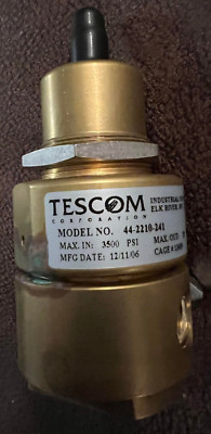 Brass Tescom 44-2210-241-010 Pressure Reducing Regulator 3500psi in 25 ...