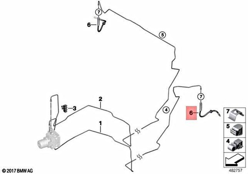 Genuine BMW - Brake Hose - Rear - 34306872058 for sale online | eBay