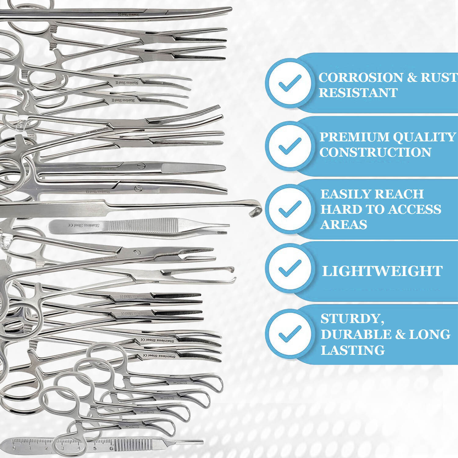 72 Pcs Bitch Spay Pack Kit Set Surgical Veterinary Instruments German ...