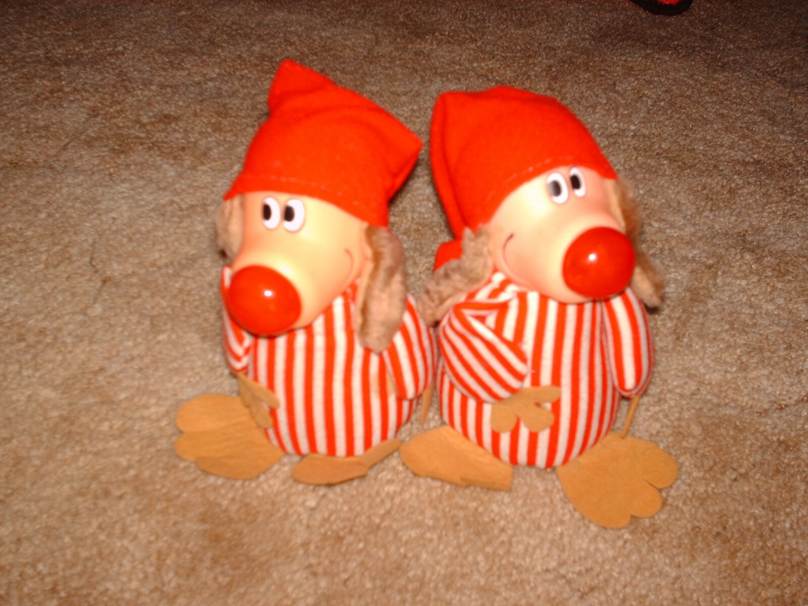 Vintage 1983 Pair of Christmas Red Nose Animals C. M. Paula Co. | eBay