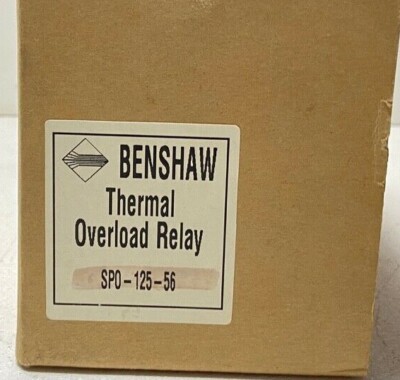 BENSHAW SPO-125-56 43-65 Amp Overload Relay For RSC-100 and RSC-125 ...