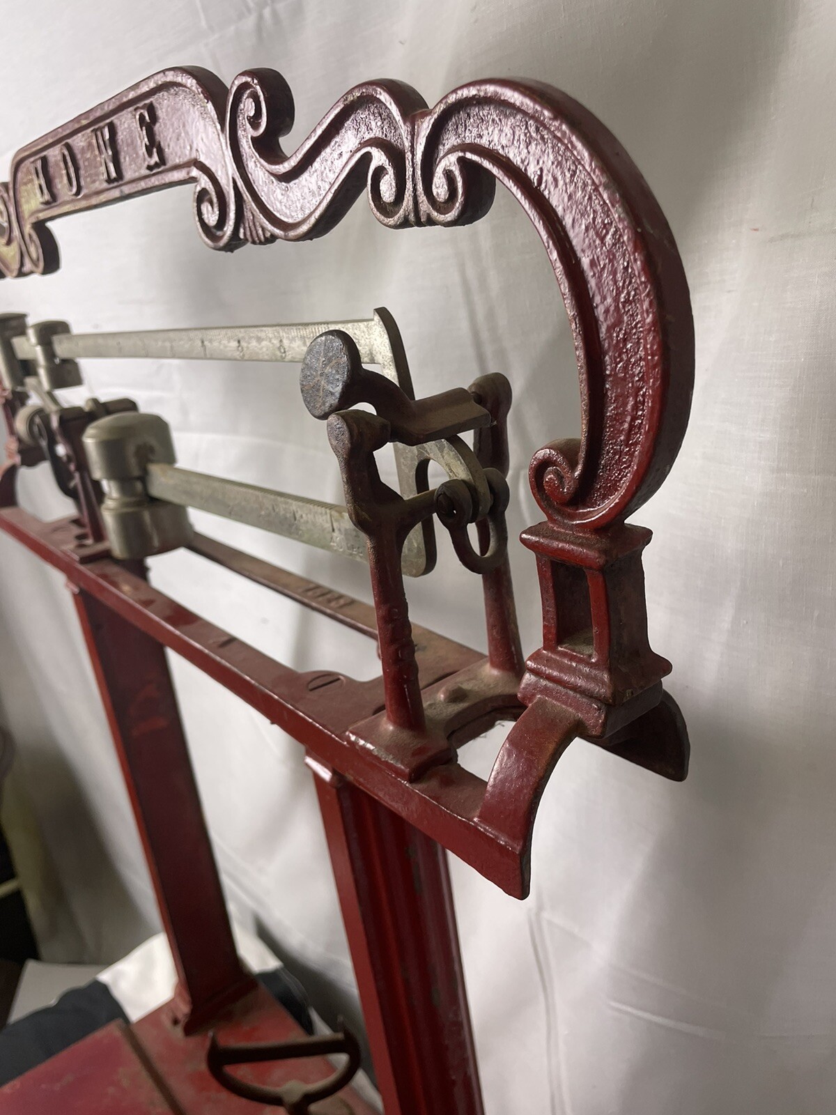 Antique Howe Scale Mercantile Countertop Cast Iron Platform Balance ...