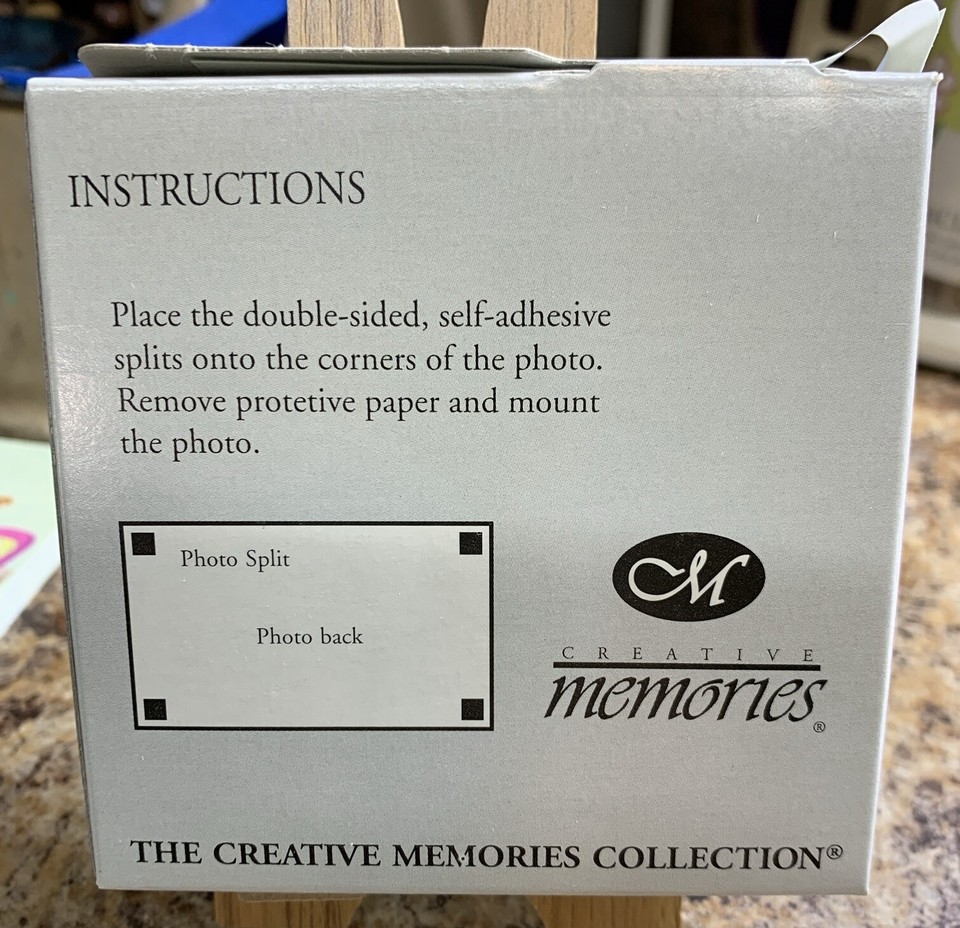 Creative Memories Photo Splits 800 Double-Sided Self Adhesive Brand New ...