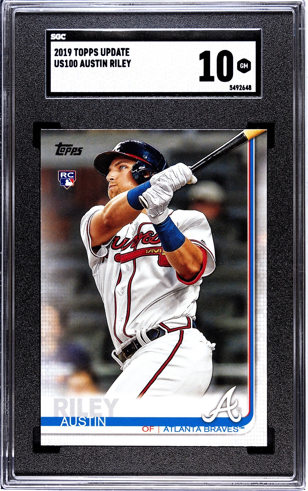 2019 Topps Update US100 Austin Riley Rookie SGC 10 GEM MINT RC | eBay