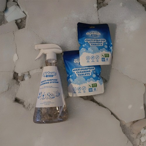 Splash Spray Packages Multi-Purpose Cleaning Tablets (20) and Spray ...