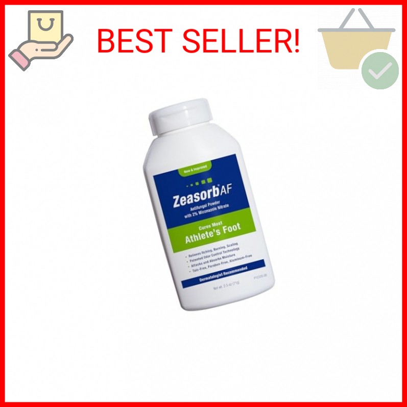 Zeasorb Super Absorbent Athlete's Foot Antifungal Treatment Powder ...