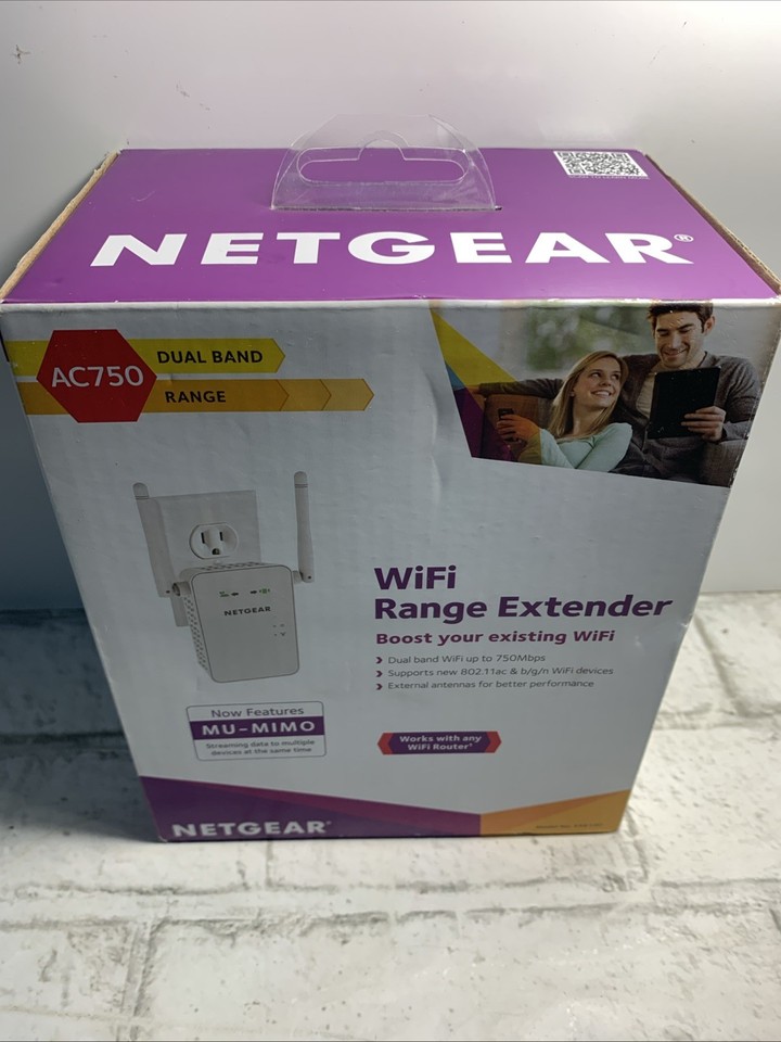 Netgear EX6100 AC750 750 Mbps Dual Band Wireless WI-FI Range Extender ...