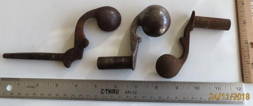 LOT OF 3 ANTIQUE DUTCH ELBOW LOCK HANDLE LATCH PARTS | eBay