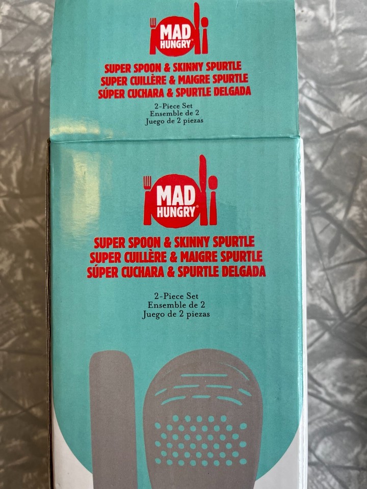 Mad Hungry Super Spoon and Skinny Spurtle 2-piece Set, New- Open Box, 9 ...