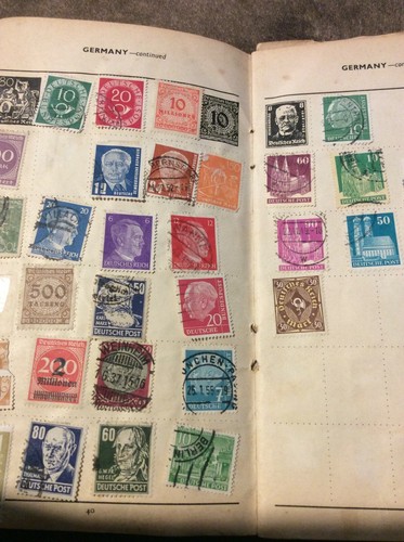 Rare Vintage Stamp Album - Vanguard Pocket Stamp Album All stamps pre ...