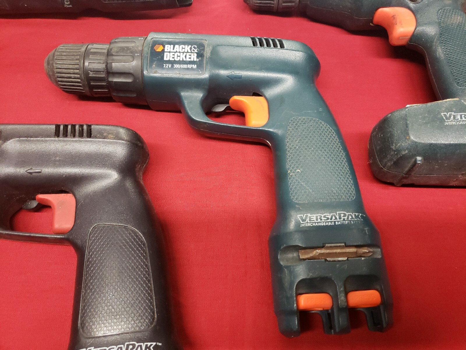 VERSAPAK / CRAFTSMAN TOOL LOT Black & Decker 7.2 Volt Cordless Drill ...
