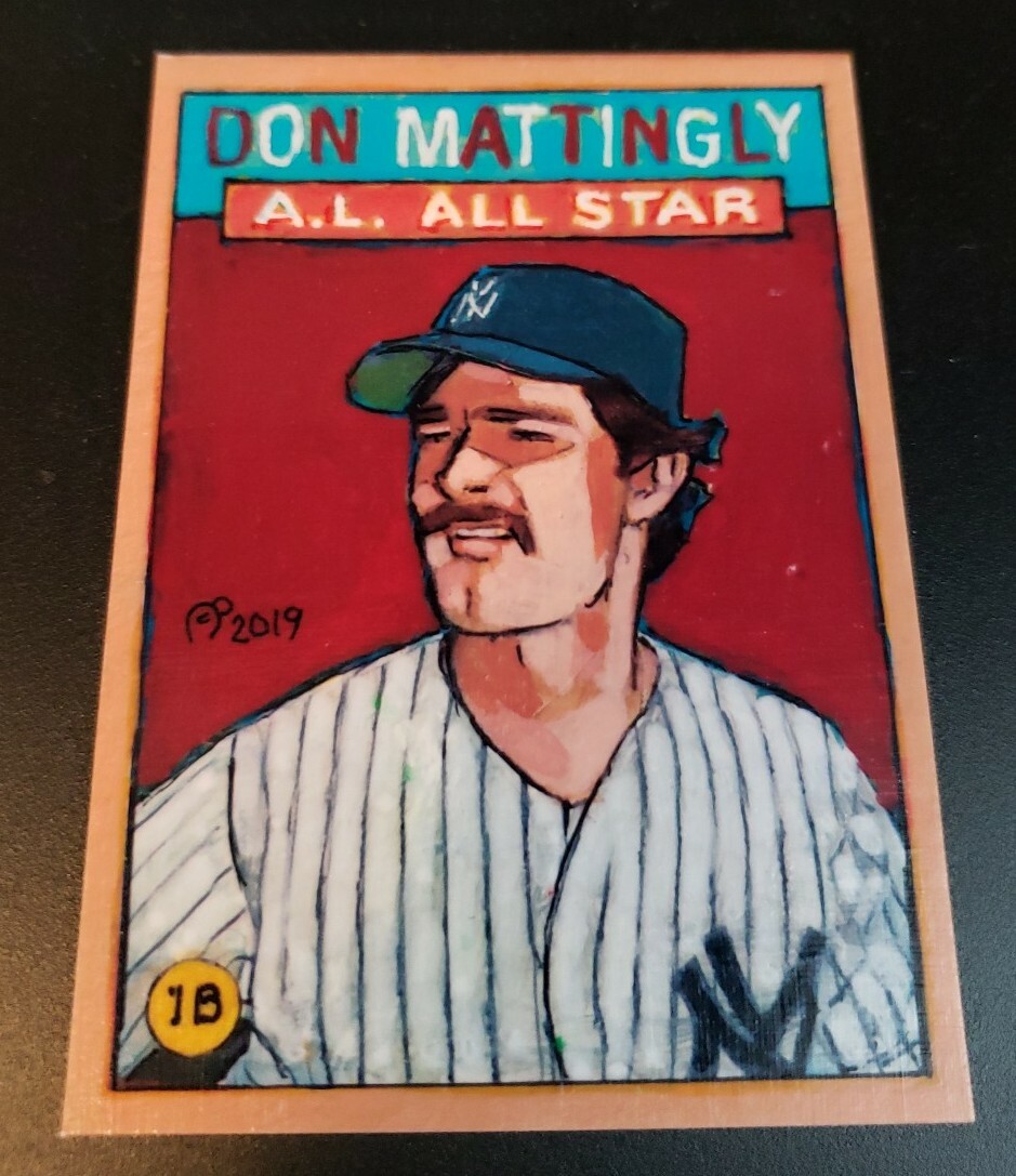 Baseball Art Card Print of Don Mattingly, All Star 86 | eBay