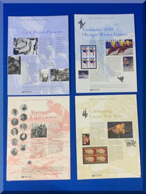 44 CENT 4 USPS COMMEMORATIVE STAMP PANELS $41.90 VALUE - FREE SHIPPING ...