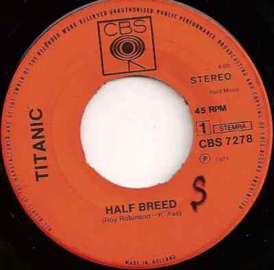 Titanic Half Breed / Santa Fe Vinyl Single 7inch CBS | eBay