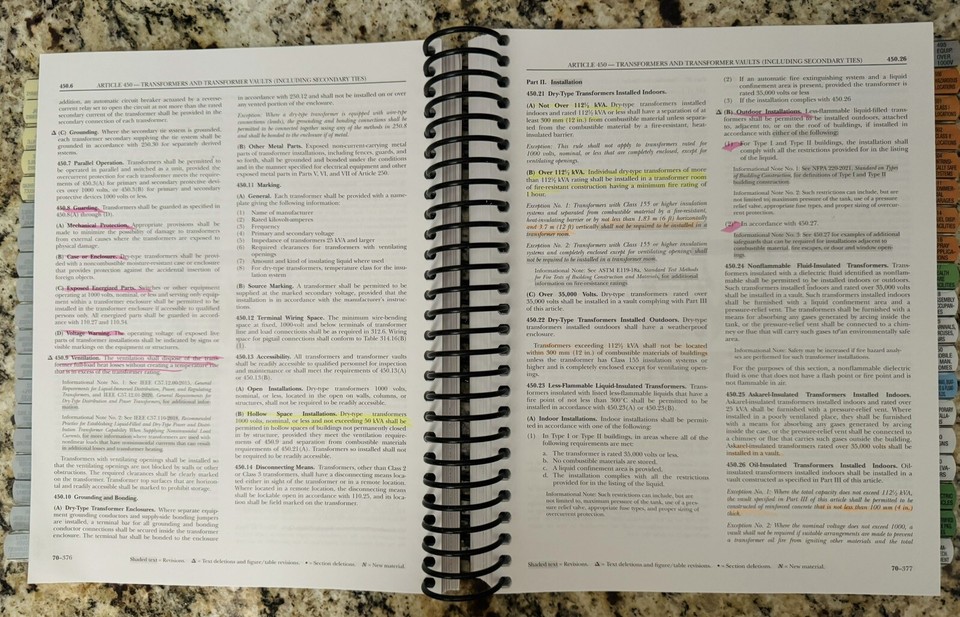 NFPA NEC 70 National Electrical Code Book 2023 Highlighted and Tabs ...