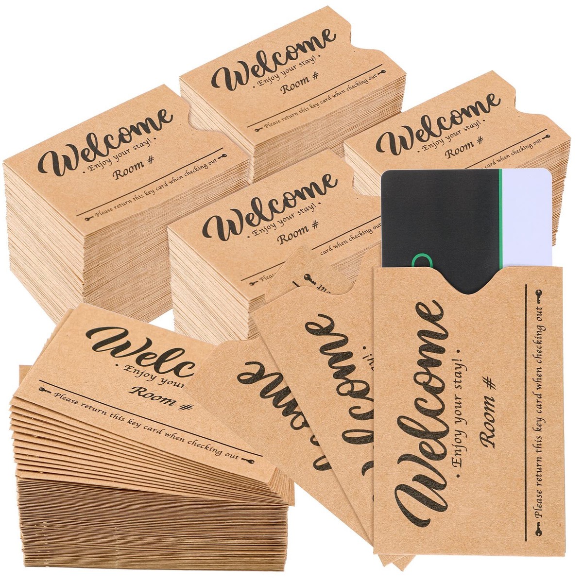 Hotel Key Card Holder Golden Supplier Custom Paper Hotel Room Key Card