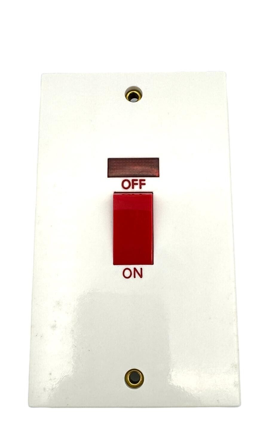45A 2 Gang Vertical Switch COOKER SWITCH With Red Light Indicator | eBay UK