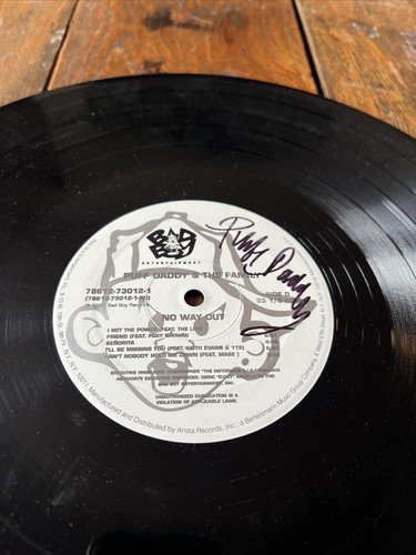 Diddy SIGNED as “Puff Daddy” RARE No Way Out Vinyl (Bad Boy Records) | eBay