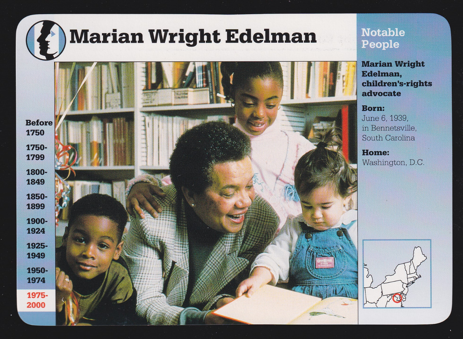 MARIA WRIGHT EDELMAN Children's Rights Advocate 1996 GROLIER STORY ...
