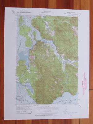 Fort Columbia Washington 1957 Original Vintage USGS Topo Map | eBay