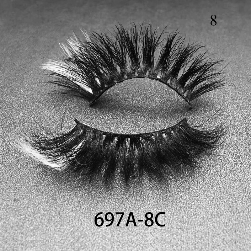 Fake Mink Lashes Natural Long Colored Lashes 3d Mink Lashes Extension ...