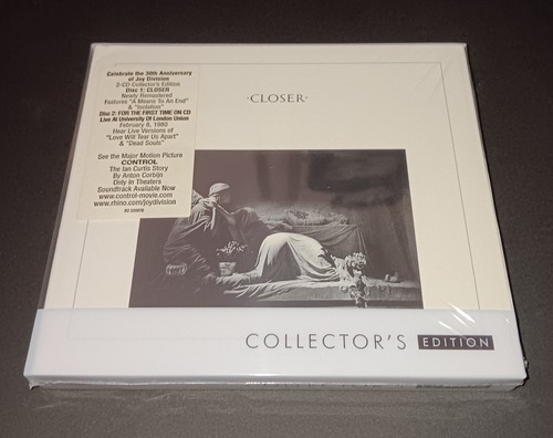 Joy Division Closer 30th Anniversary Collector's Edition 2 CD Set NEW ...