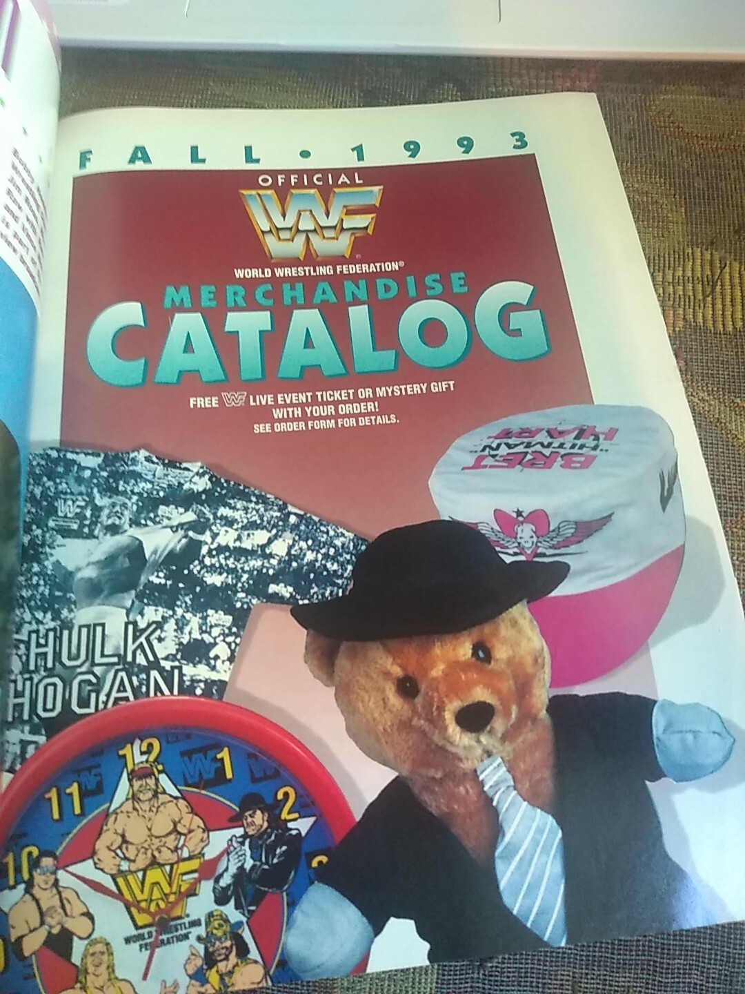 WWF 1993 Fall Wrestling Merchandise Catalog Hulk Hogan Bret Hart WWE ...