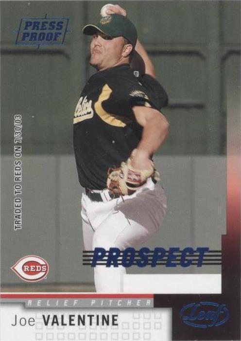 2004 Leaf - Prospect Joe Valentine #229 Press Proof Blue /100 for sale ...