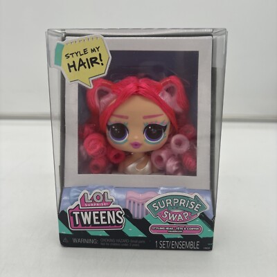 New LOL Surprise Swap Tweens Styling Head with Hot Pink & Pink Hair ...