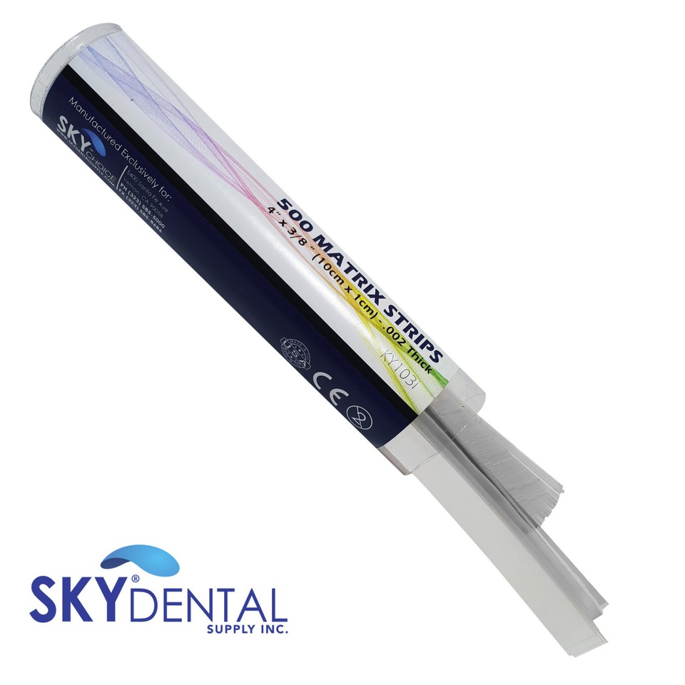 Up to 1000x Dental Mylar Strips Matrix Clear Tube or 45" roll .002 ...