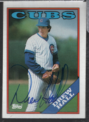 Drew Hall Cubs Autographed 1988 Topps #262 w/COA 010924NPCD87 | eBay