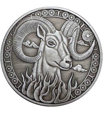 Twelve Constellations Zodiac Coin Ancient Silver Commemorative Coin ...