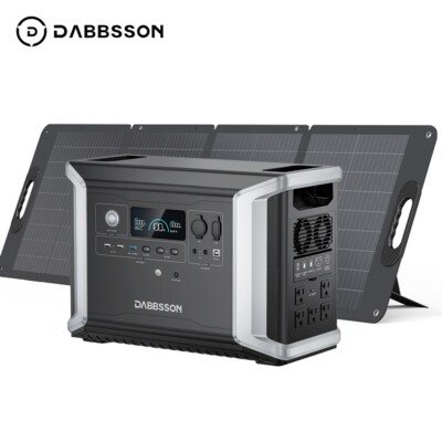Dabbsson DBS2300 2200W Ultra-portable Power Station Generator+120W ...