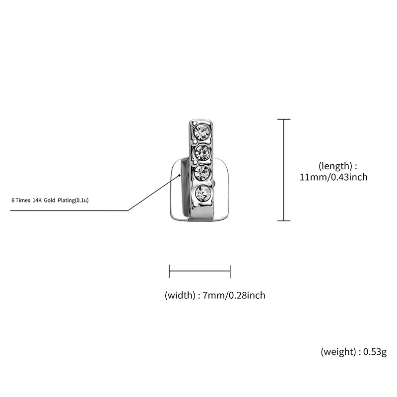 Fashion Single Vertical Bar Teeth Grillz Braces Hip Hop Hollow Tooth ...