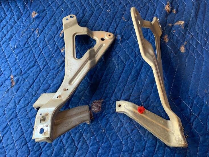 93-97 OEM Honda Del Sol DASH SIDE MOUNT BRACKETS brace dashboard set ...