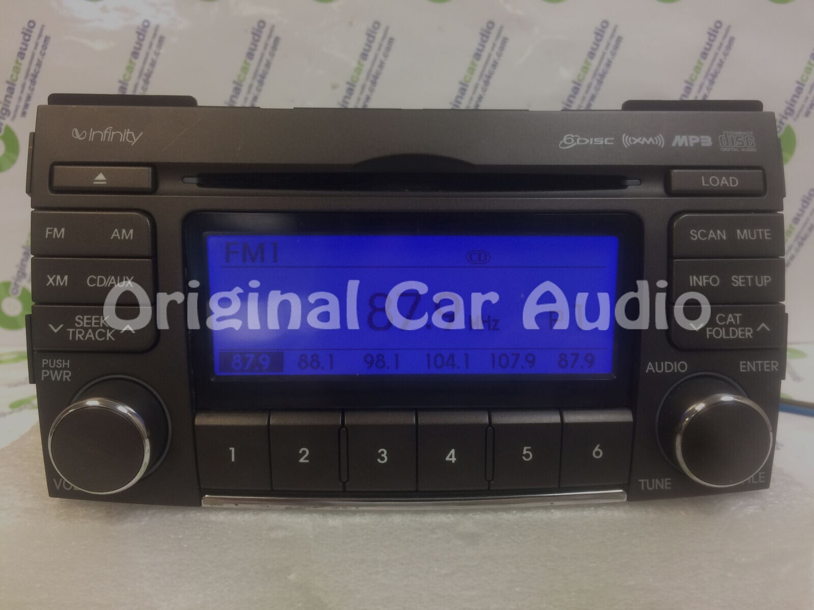 2009-2010 Hyundai Sonata Infinity 6 Disc Changer MP3 CD Player XM Radio ...
