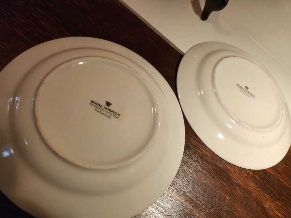 Set/4 Dear God Kids Prayer Plates 7.5 in by Annie Fitzgerald Royal ...