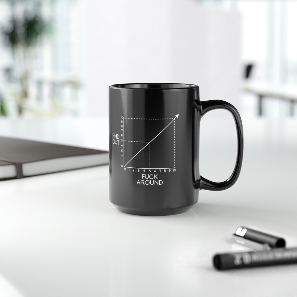 F Around & Find Out Coffee Mug | Funny FAFO Black Coffee Cup | eBay