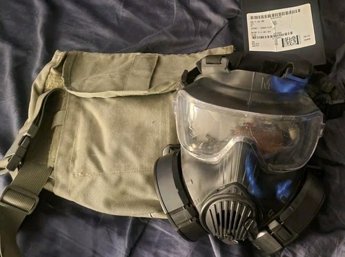US Military M50 Avon Gas Mask Size Large W/Carrying Bag & Sealed ...