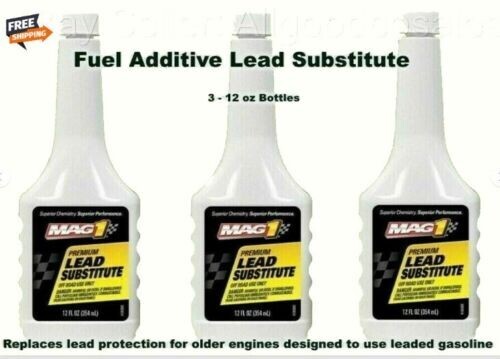 Lead Substitute Gasoline Fuel Additive (3 - 12 oz Bottles) for Older ...