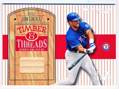 2004 Donruss Juan Gonzalez Timber & Threads Studio Series Bat #TT-28 (39/50) | eBay