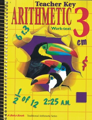 A Beka Arithmetic 3 Teacher Key Work-text - 4th Edition NEW | eBay