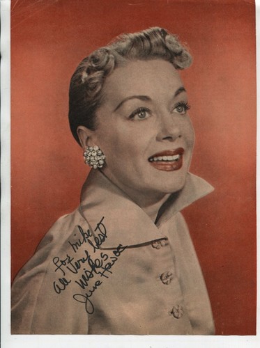 JUNE HAVOC signed AUTOGRAPH 566 | eBay