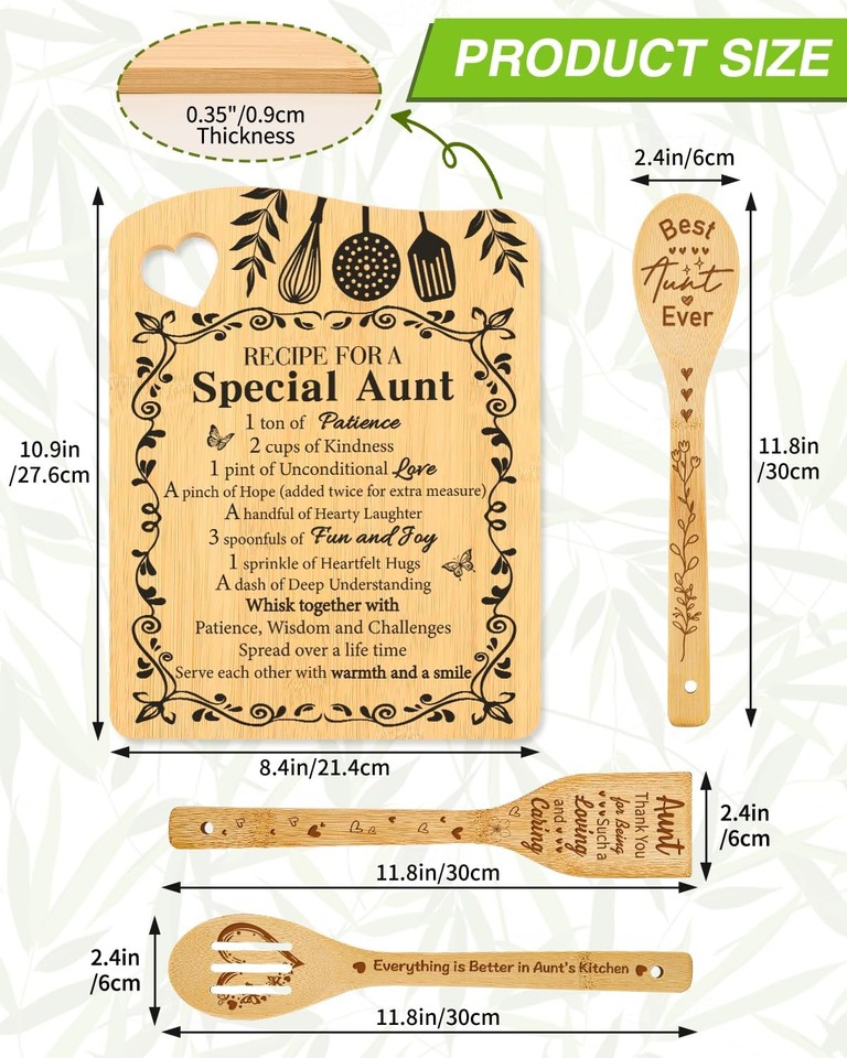Aunt Gifts, Birthday Gifts for Aunt from Niece Nephew Cutting Board ...