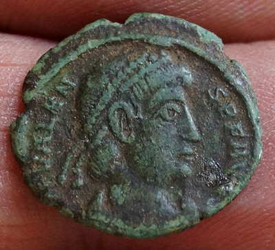 VALENS, WINGED VICTORY, Aquileia Mint, 364-378 AD, 18mm, 2.2g Ancient ...